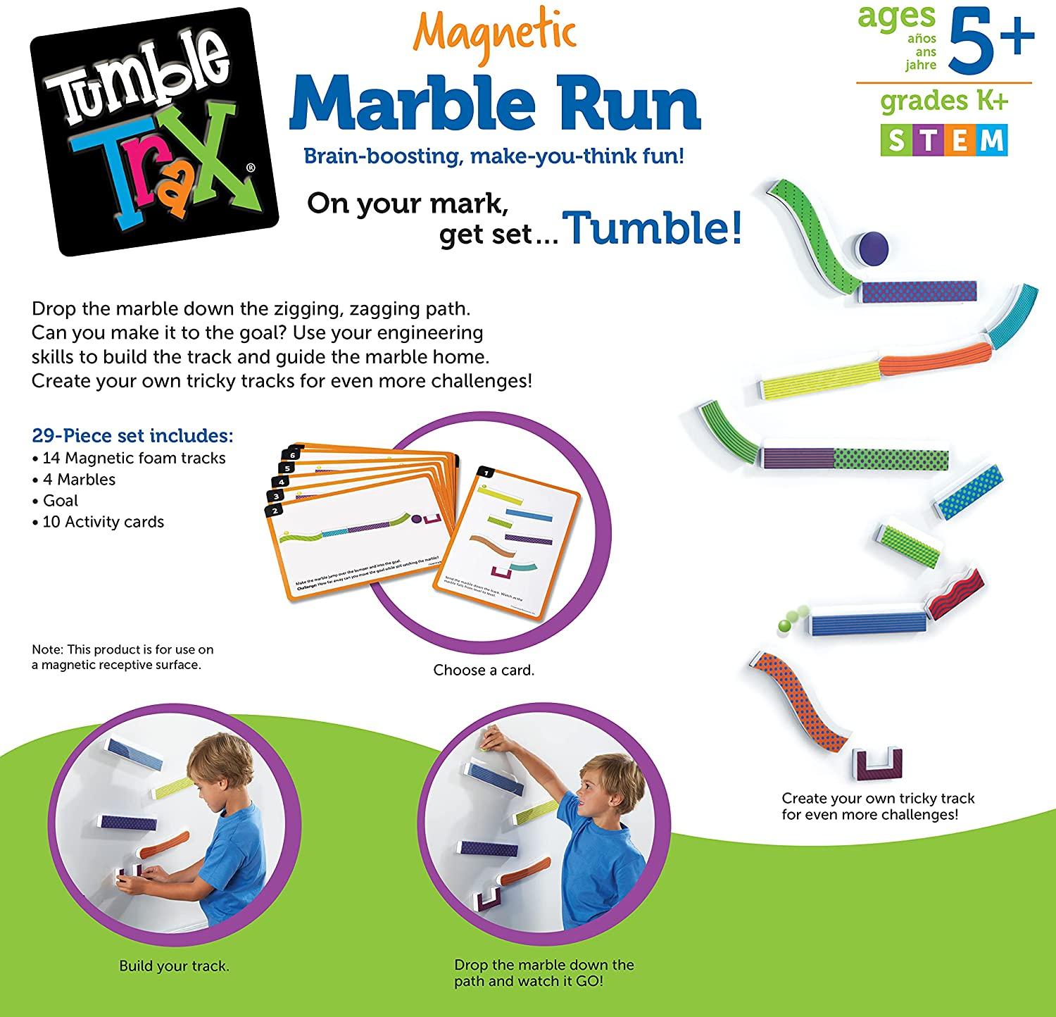 Learning Resources 磁力球軌道 Tumble Trax Magnetic Marble Run - 震宇 ZYKIDZ