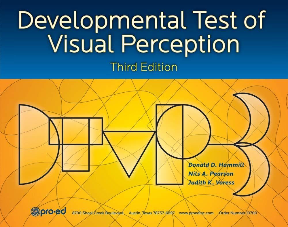 Beery Buktenica Developmental Test Of Visual Motor Integration Beery